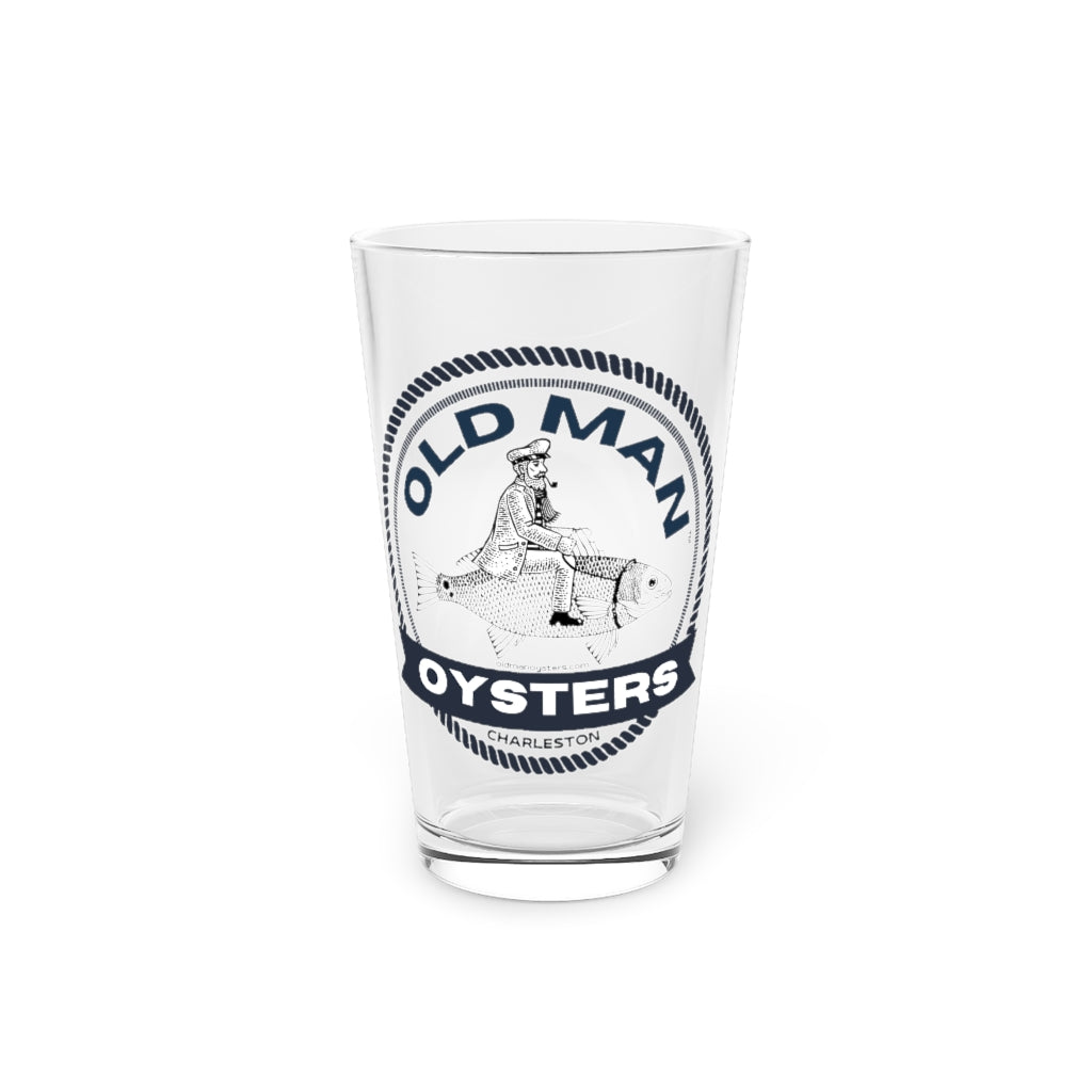 Pint Glass, 16oz - Old Man Oyster Company